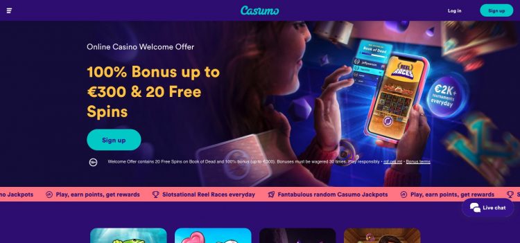 Casino review Casumo: Games, bonuses, best streamers